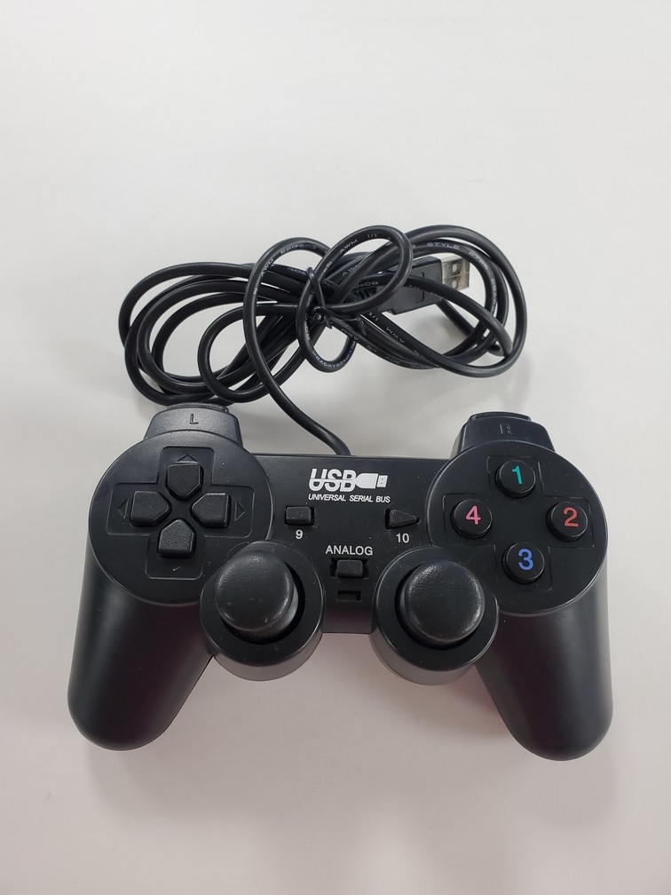 USB Analog Black Controller for PC (C)